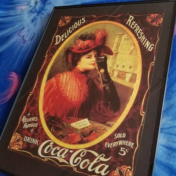 Coca Cola | Other | Coca Cola Vintage Soda Victorian Lady Opera Parlor ...